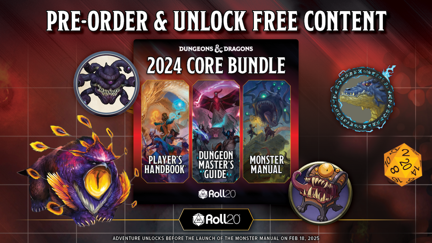 Claim Exclusive FREE Bonuses for the D&D 2024 Monster Manual on Roll20 ...